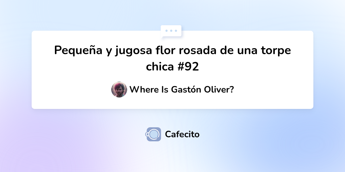 Pequeña y jugosa flor rosada de una torpe chica #92 por Where Is Gastón ...