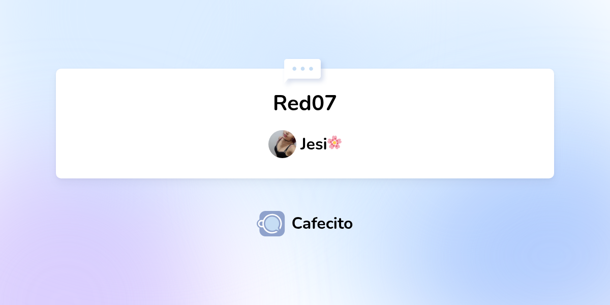 Red07 por Jesi🌸 | Cafecito