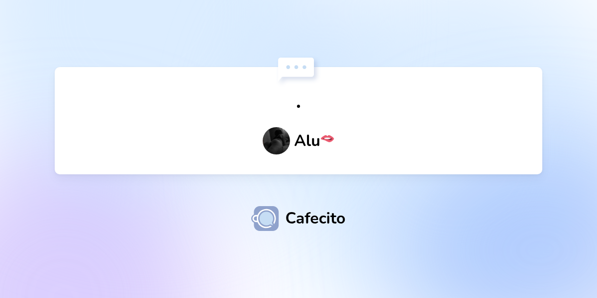 . por Alu🫦 | Cafecito
