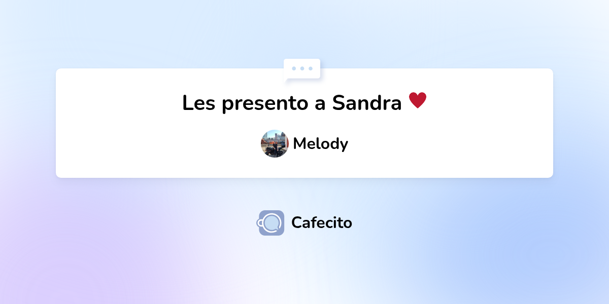 Les presento a Sandra ♥️ por Melody | Cafecito