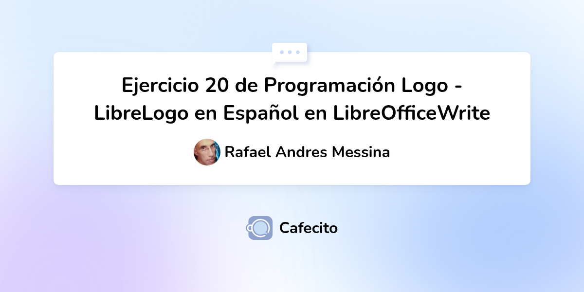 Ejercicio 20 de Programación Logo - LibreLogo en Español en ...