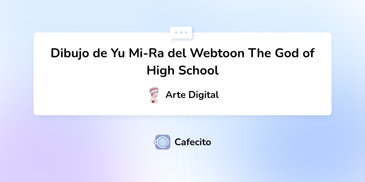 Dibujo de Yu Mi-Ra del Webtoon The God of High School por Arte Digital ...