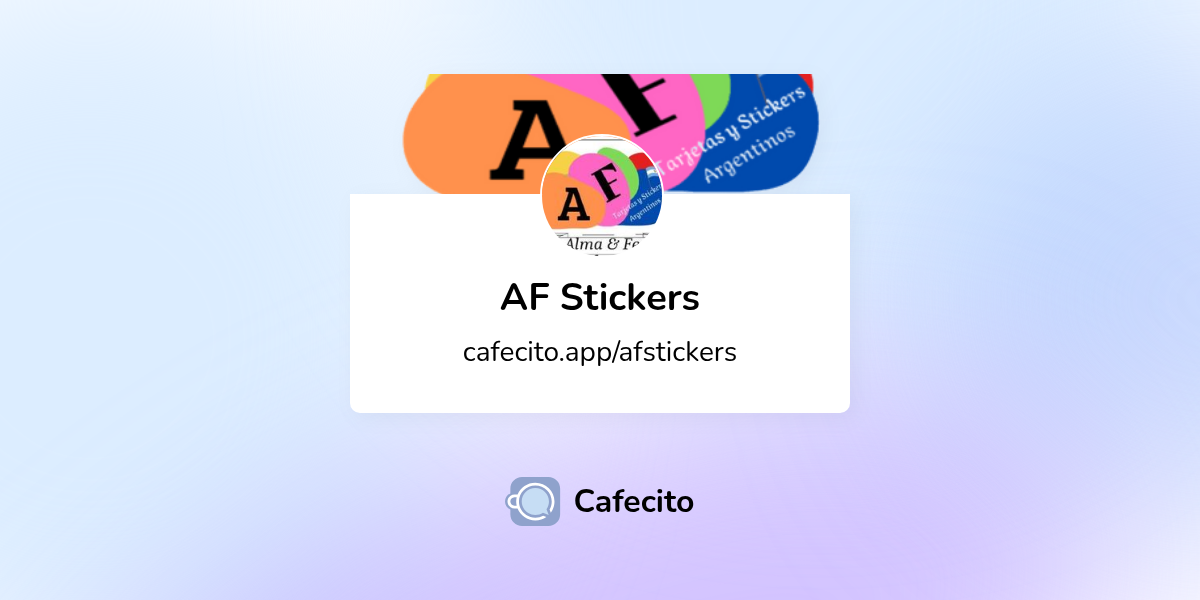 AF Stickers | Cafecito
