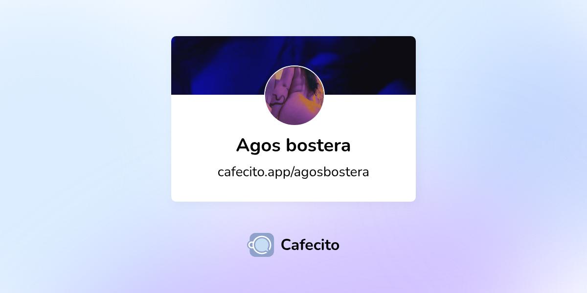 Planes de Agos bostera | Cafecito