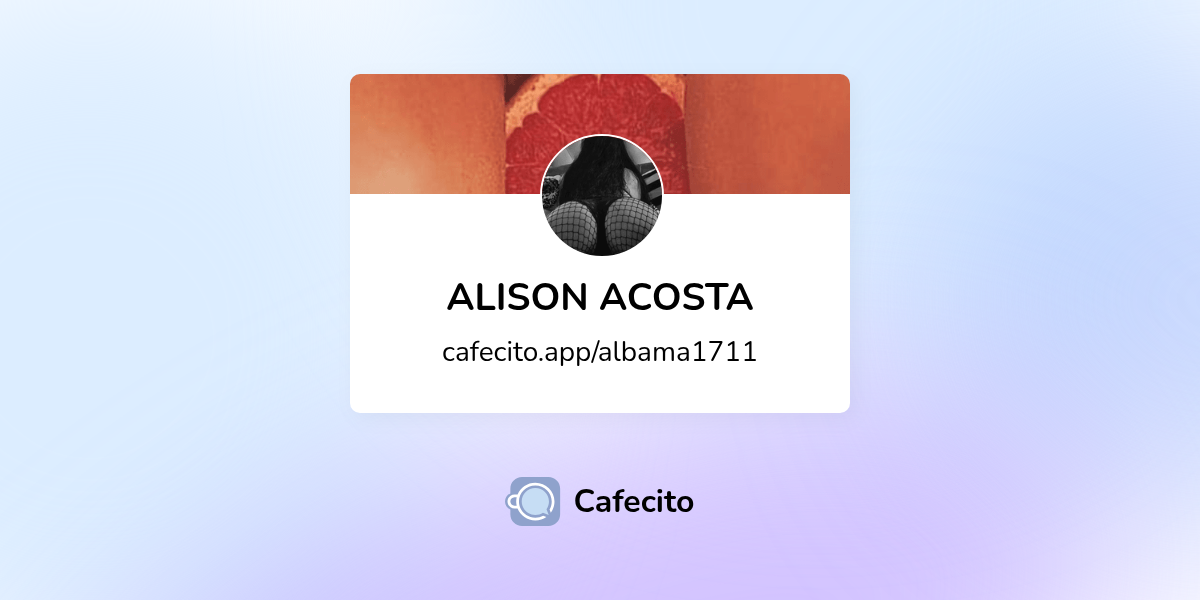Planes de ALISON ACOSTA | Cafecito