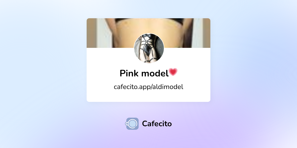 Pink model💗 | Cafecito