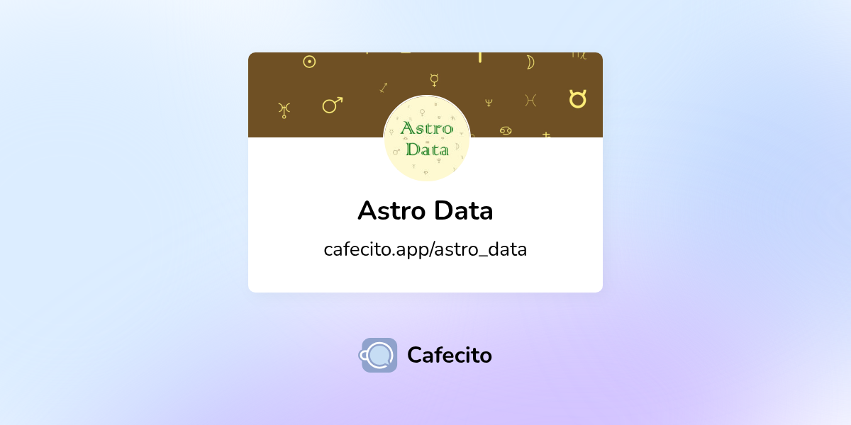 Astro Data | Cafecito