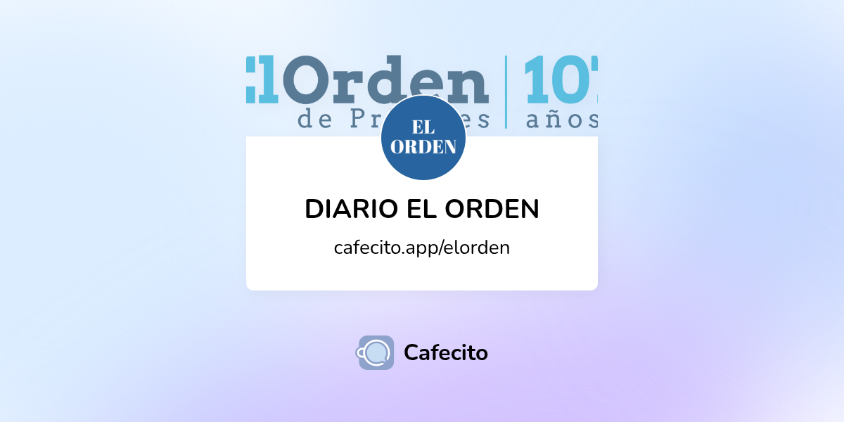 DIARIO EL ORDEN | Cafecito