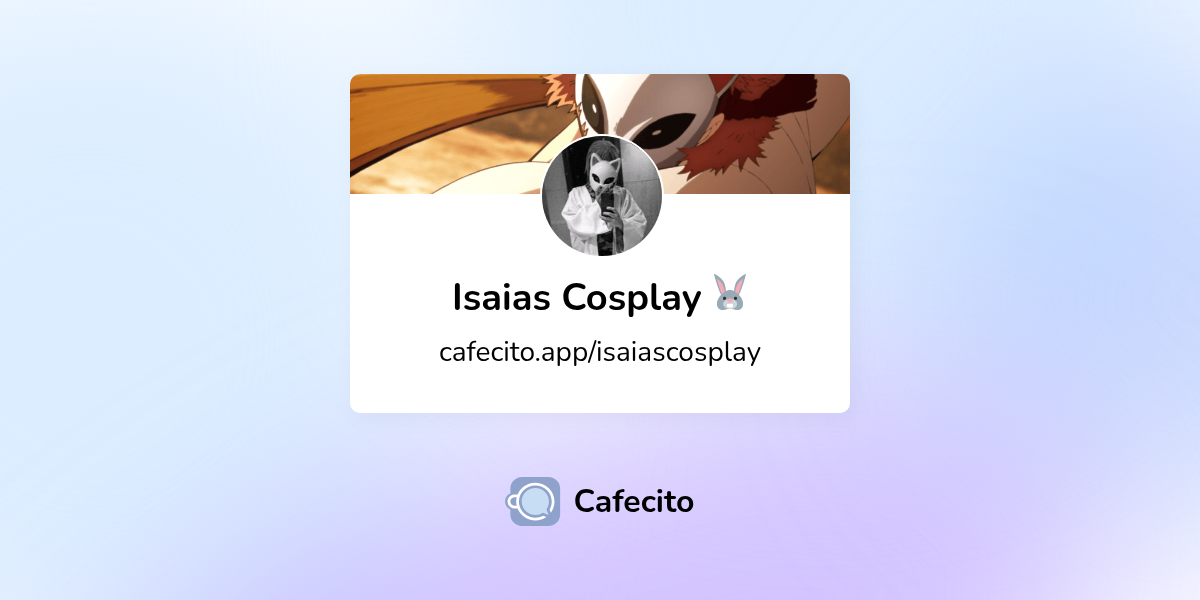Planes de Isaias Cosplay 🐰 | Cafecito