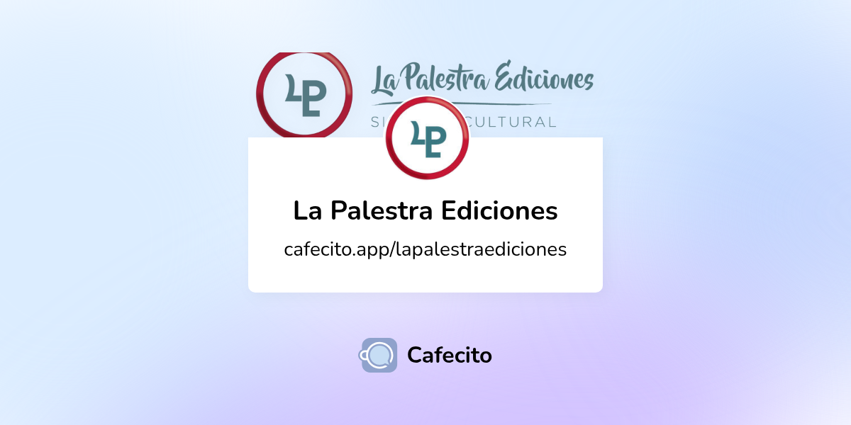 Planes de La Palestra Ediciones | Cafecito
