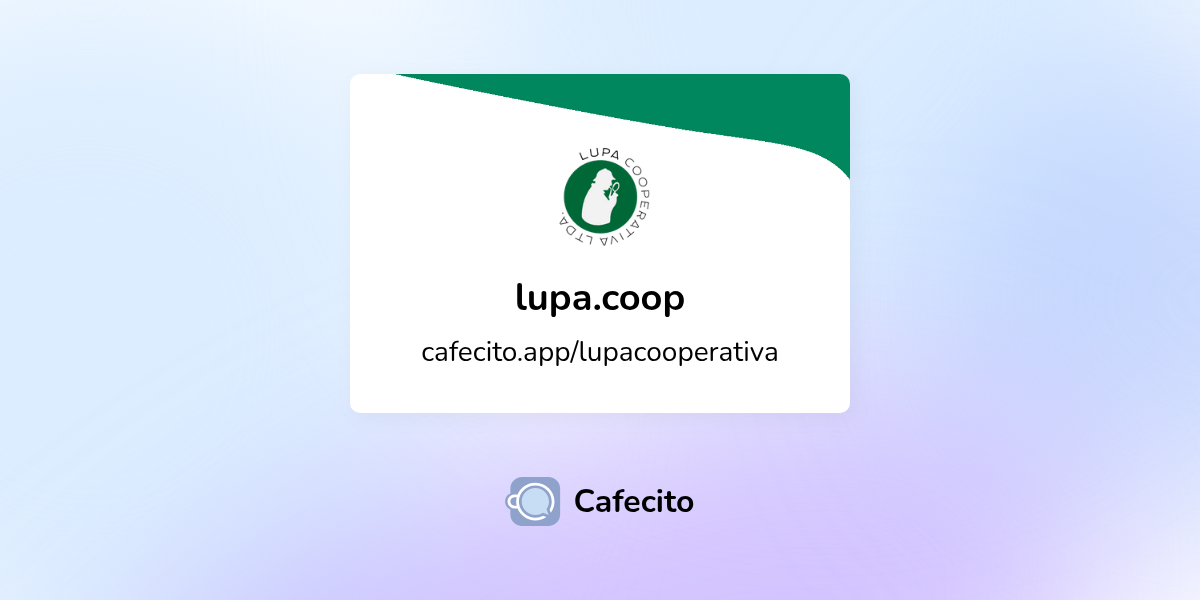 lupa.coop | Cafecito