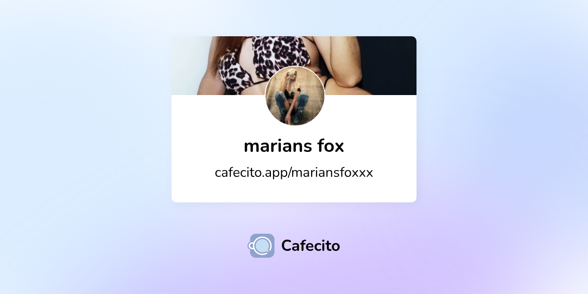 Planes de marians fox | Cafecito