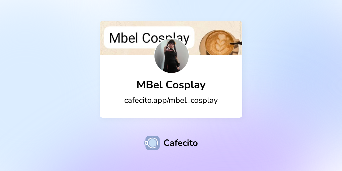 Planes de MBel Cosplay | Cafecito