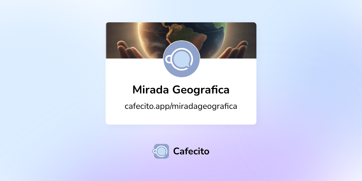 Mirada Geografica | Cafecito