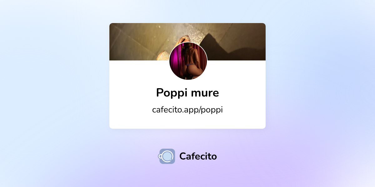 Planes de Poppi mure | Cafecito