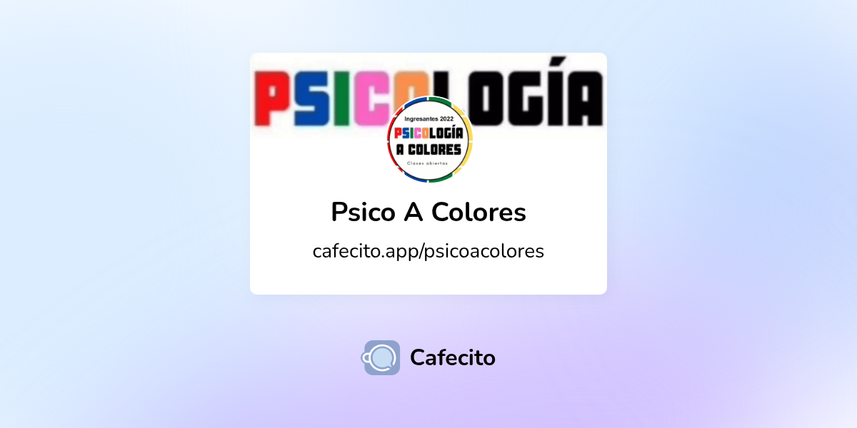 Psico A Colores | Cafecito