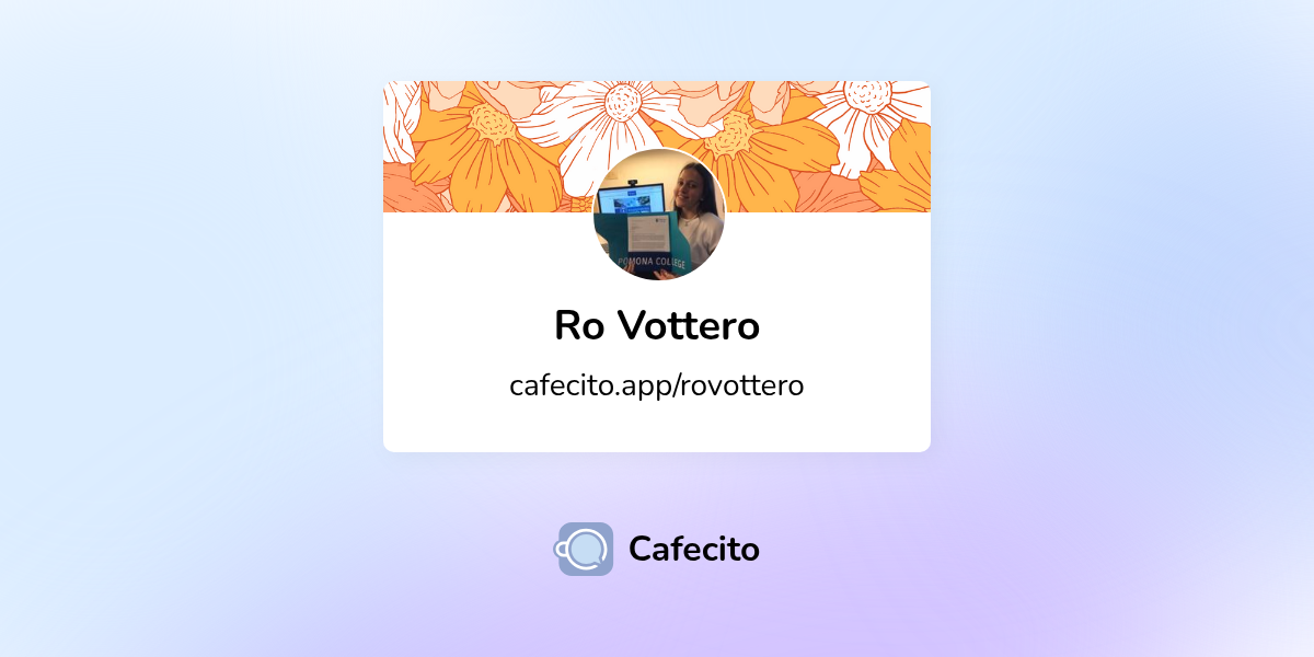Ro Vottero | Cafecito