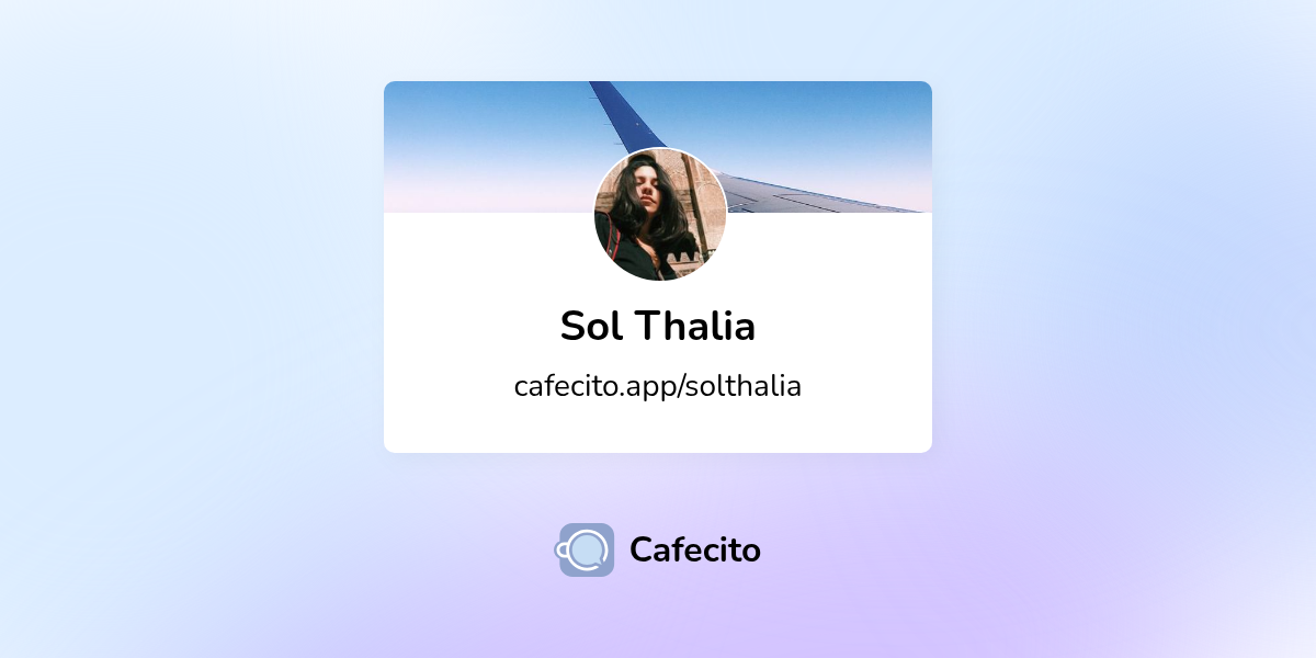Sol Thalia | Cafecito
