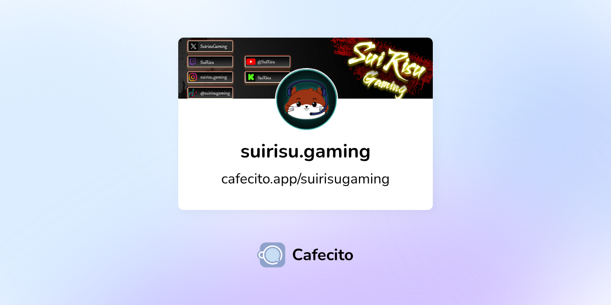 suirisu.gaming | Cafecito