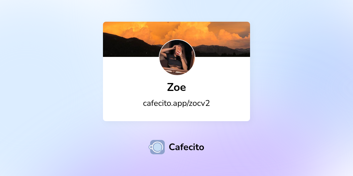 Planes de Zoe | Cafecito